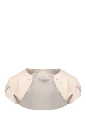TWENTY EASY BY KAOS TWENTY EASY By KAOS Leather Shrug Beige