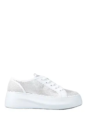 VIC MATIE Leather Low-Top Sneakers White