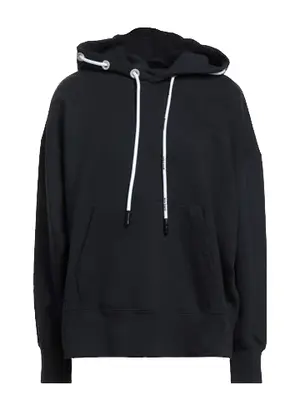 Palm Angels French Terry Hooded Sweatshirt - Black