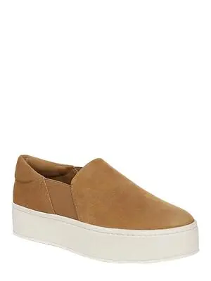Vince Slip On Platform Sneakers - Honey Brown