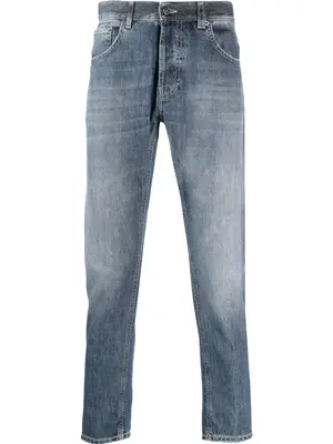 DONDUP Mid-rise Tapered Jeans - Blue