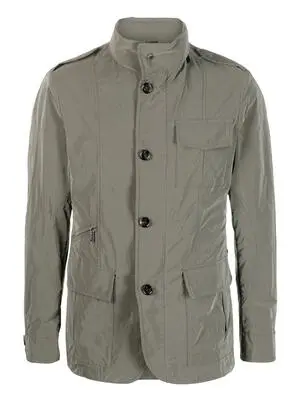 MOORER Moorer Button-Front Jacket Green
