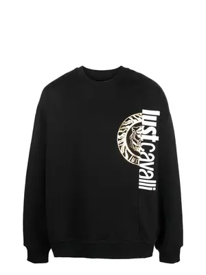 Just Cavalli Logo-print Sweatshirt - Black