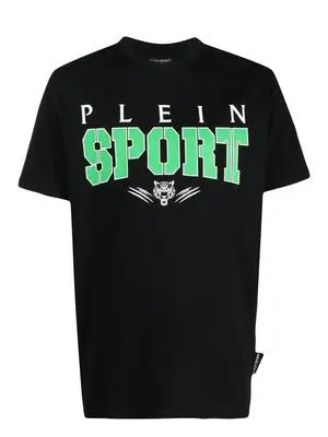 PLEIN SPORT Logo-print T-shirt - Black