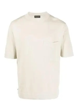 DELL'OGLIO Chest-pocket Plain T-shirt