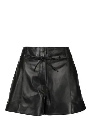 YVES SALOMON Flared Shorts - Black