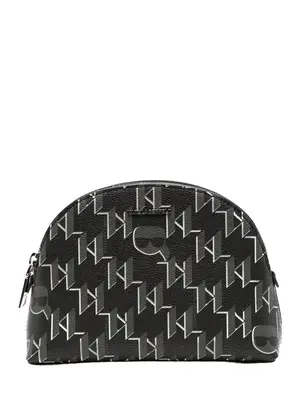 Karl Lagerfeld Logo-print Pouch - Black