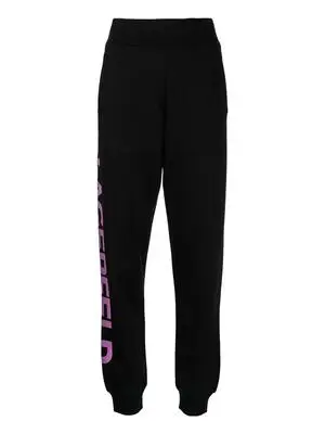 Karl Lagerfeld Logo-print Track Pants - Black