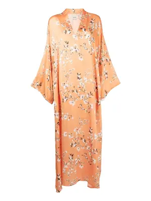 BAMBAH Josephine Floral-print Maxi Dress - Orange