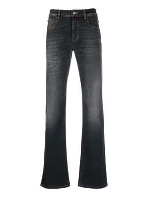 BILLIONAIRE Straight-Leg Jeans With Logo Patch