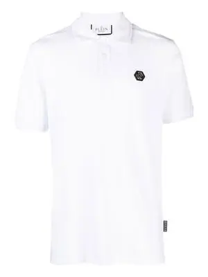 Philipp Plein Skull-print Polo Shirt - White