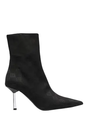 MISBHV Monogram Pointed-toe Boots - Black