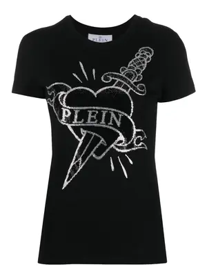 Philipp Plein Logo-embellished T-shirt - Black