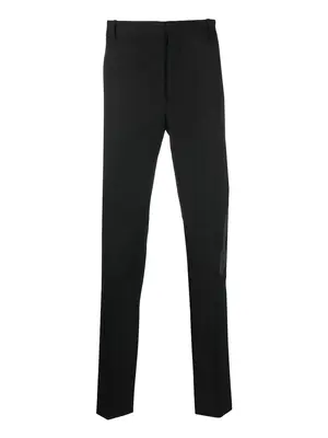 Alexander McQueen Stripe-detail Tailored Trousers - Black