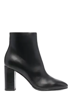 LE SILLA Elle 90mm Leather Ankle Boots - Black