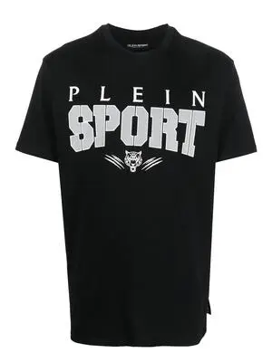 PLEIN SPORT Logo-print T-shirt - Black