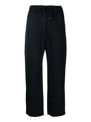 Tommy Hilfiger Linen Boyfriend Trousers - Blue