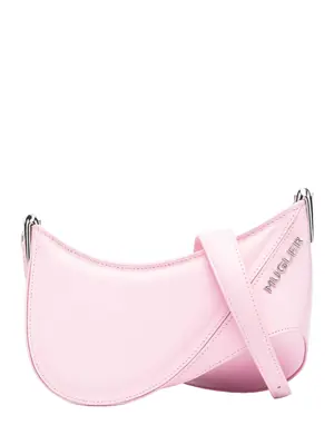 MUGLER Small Spiral Curve Embossed Crossbody Bag - Pink