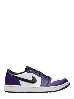 JORDAN Air 1 Low Golf Court Sneakers - Purple