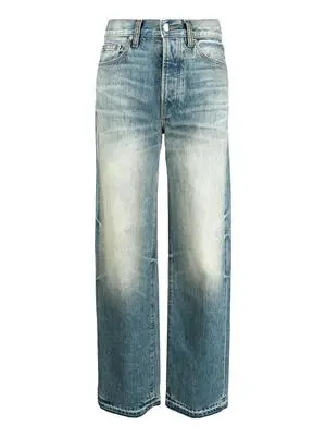 Amiri Distressed Straight-leg Jeans - Blue