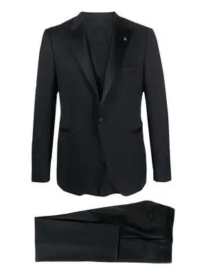 Tagliatore Single-breasted Tuxedo Suit - Blue