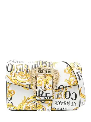 Versace Barocco Print Crossbody Bag - White