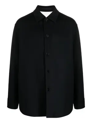 JIL SANDER Long-sleeve Cashmere Shirt Jacket