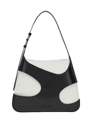 FERRAGAMO Cut-out Detail Shoulder Bag - Black