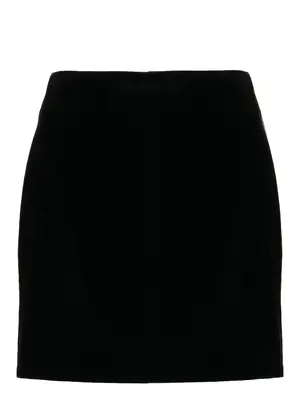 Ermanno Scervino Velvet A-line Mini Skirt - Black
