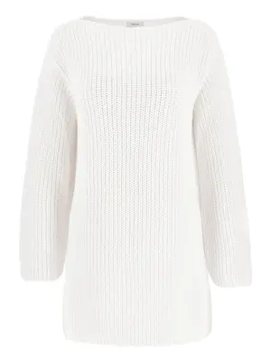 FERRAGAMO Ribbed-knit Jumper - White