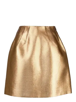 Dice Kayek Lamay Mini Skirt - Gold