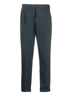 PT TORINO Pleat-detail Tapered Trousers - Blue