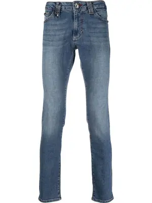 Philipp Plein Slim-fit Full-length Jeans - Blue