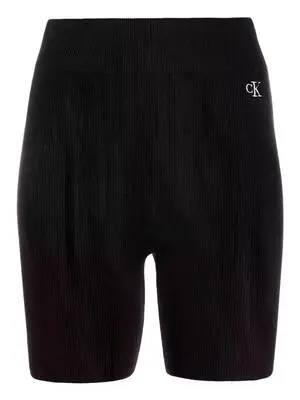Calvin Klein Knitted Cycling Shorts - Beh Ck Black