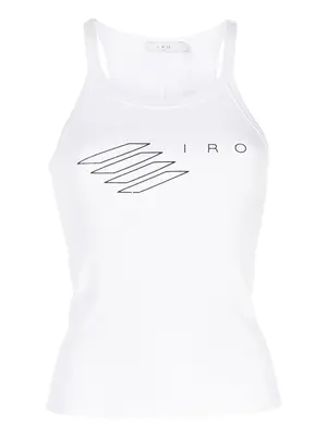 IRO PARIS Logo-print Tank Top - White
