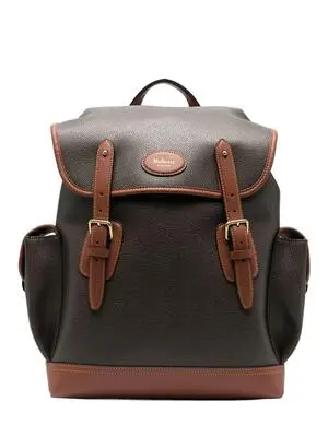 Mulberry Logo Plaque-detail Backpack - Brown