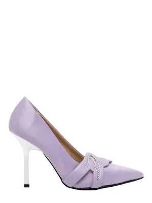 Karl Lagerfeld Sarabande Signature Logo Court Pumps - Purple