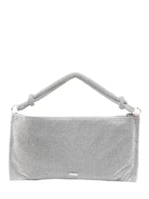 Cult Gaia Hera Rhinestone Shoulder Bag - Silver