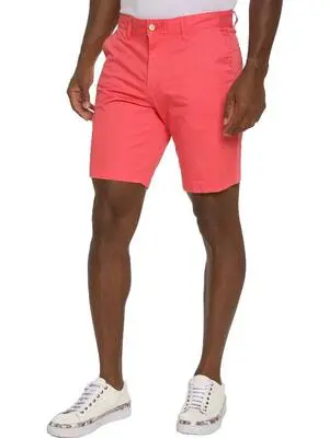 Robert Graham Lonestar Stretch Cotton Shorts - Coral