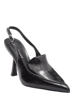 Jeffrey Campbell Acclaimed Pointed Toe Pump - Black Crinkle