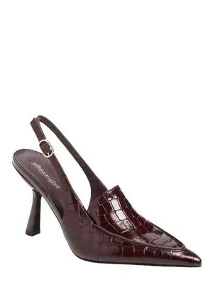 Jeffrey Campbell Jeffrey Campbell Acclaimed Pointed Toe Pump Wine Croco