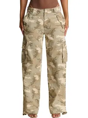 Naked Wardrobe Naked Wardrobe Stretch Cargo Pants Natural Camo