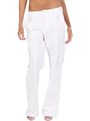 Naked Wardrobe Naked Wardrobe Stretch Cargo Pants White