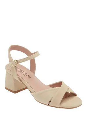 Cordani Cordani Ilaria Block Heel Sandal Visone Suede