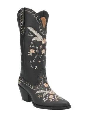 DINGO Full Bloom Western Boot - Black