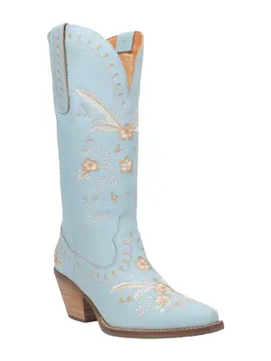 DINGO Dingo Full Bloom Western Boot Blue