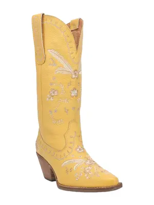 DINGO Dingo Full Bloom Western Boot Yellow