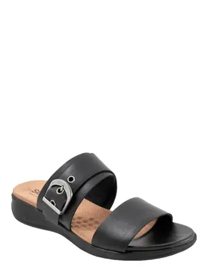 Softwalk Toki Slide Sandal - Black