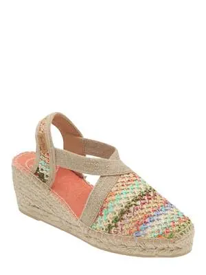 TONI PONS Terra Wedge Espadrille Shoe - Multi Beige
