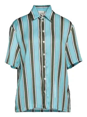 SEMICOUTURE SEMICOUTURE Striped Viscose Shirt Blue
